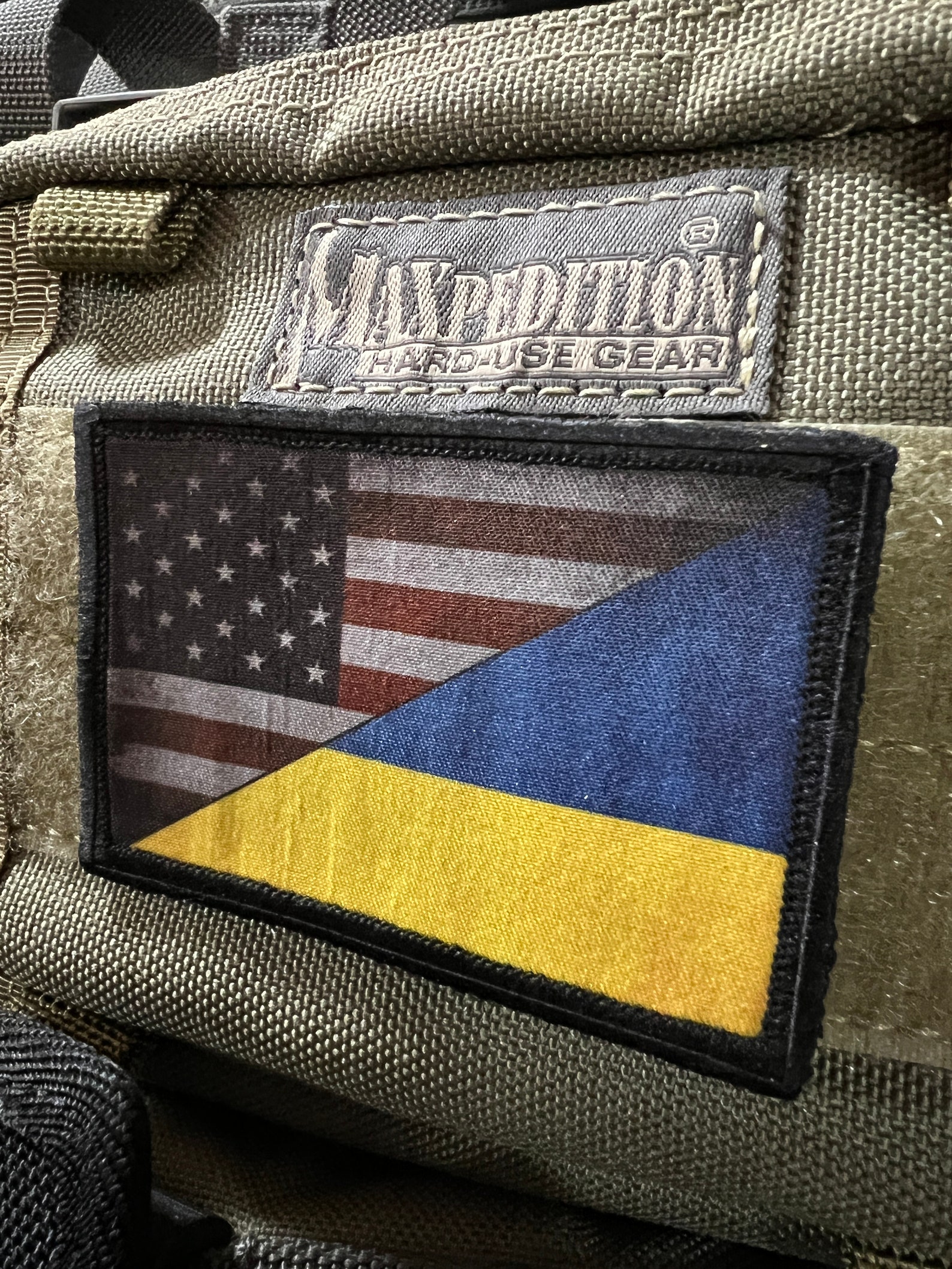 USA / Ukraine Flag Morale Patch Hook and Loop Custom Patch - Etsy