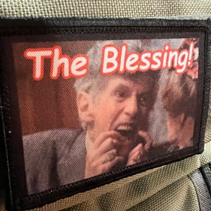 Uncle Lewis the Blessing Christmas Morale Patch- Hook and Loop Patch ...