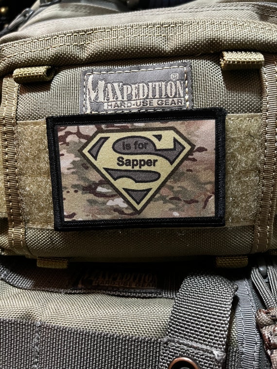S is for Sapper Multicam Morale Patch Hook and Loop Patch - Etsy