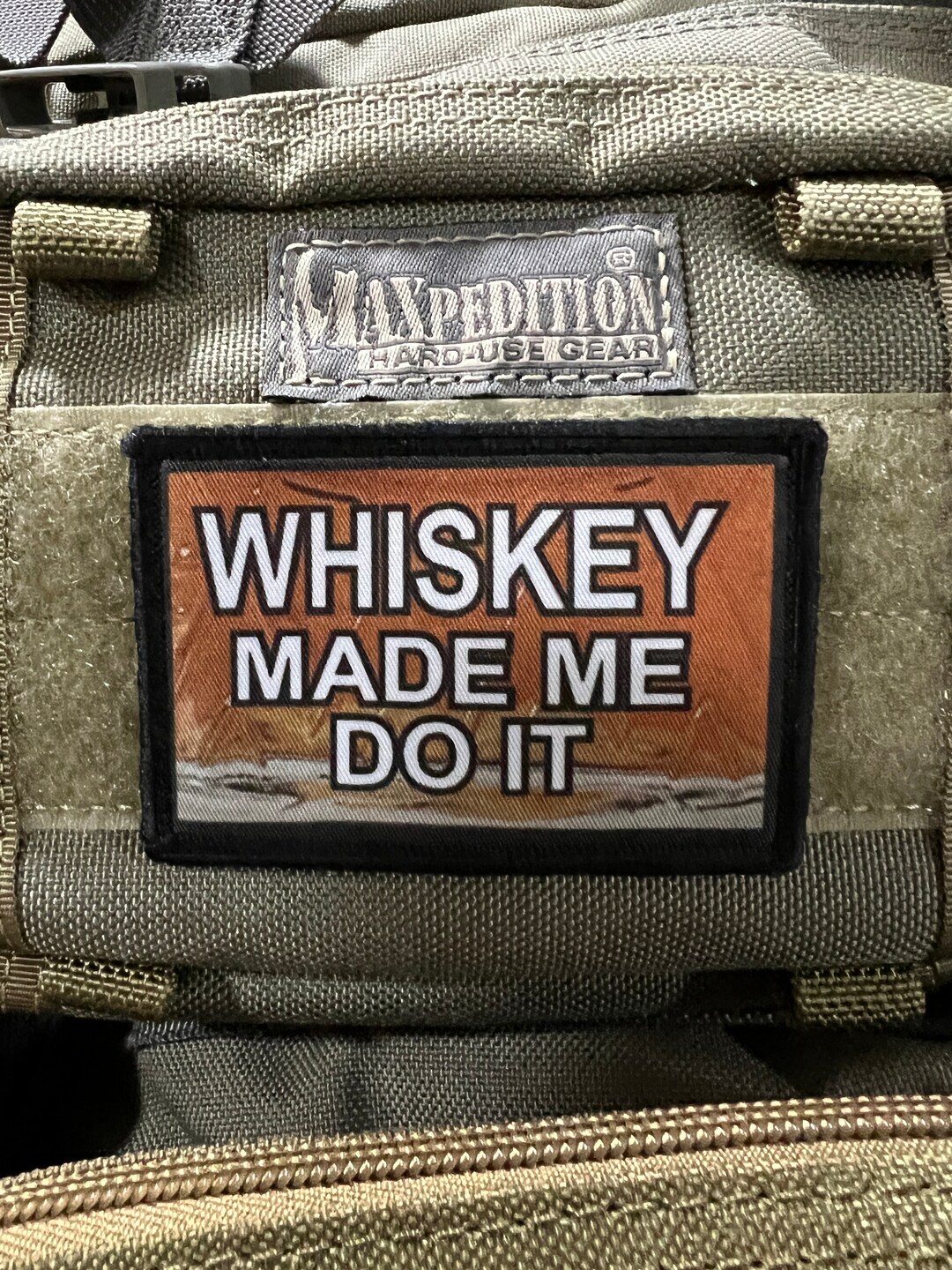 Whiskey Made Me Do It Morale Patch Morale Patch- Hook and Loop Custom ...