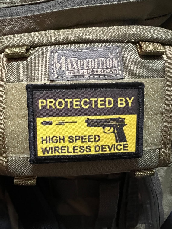 High Speed Wireless Device Morale Patch Hook and Loop Custom | Etsy