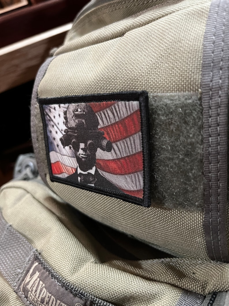 Tactical Abraham Lincoln Morale Patch Hook and Loop Custom - Etsy