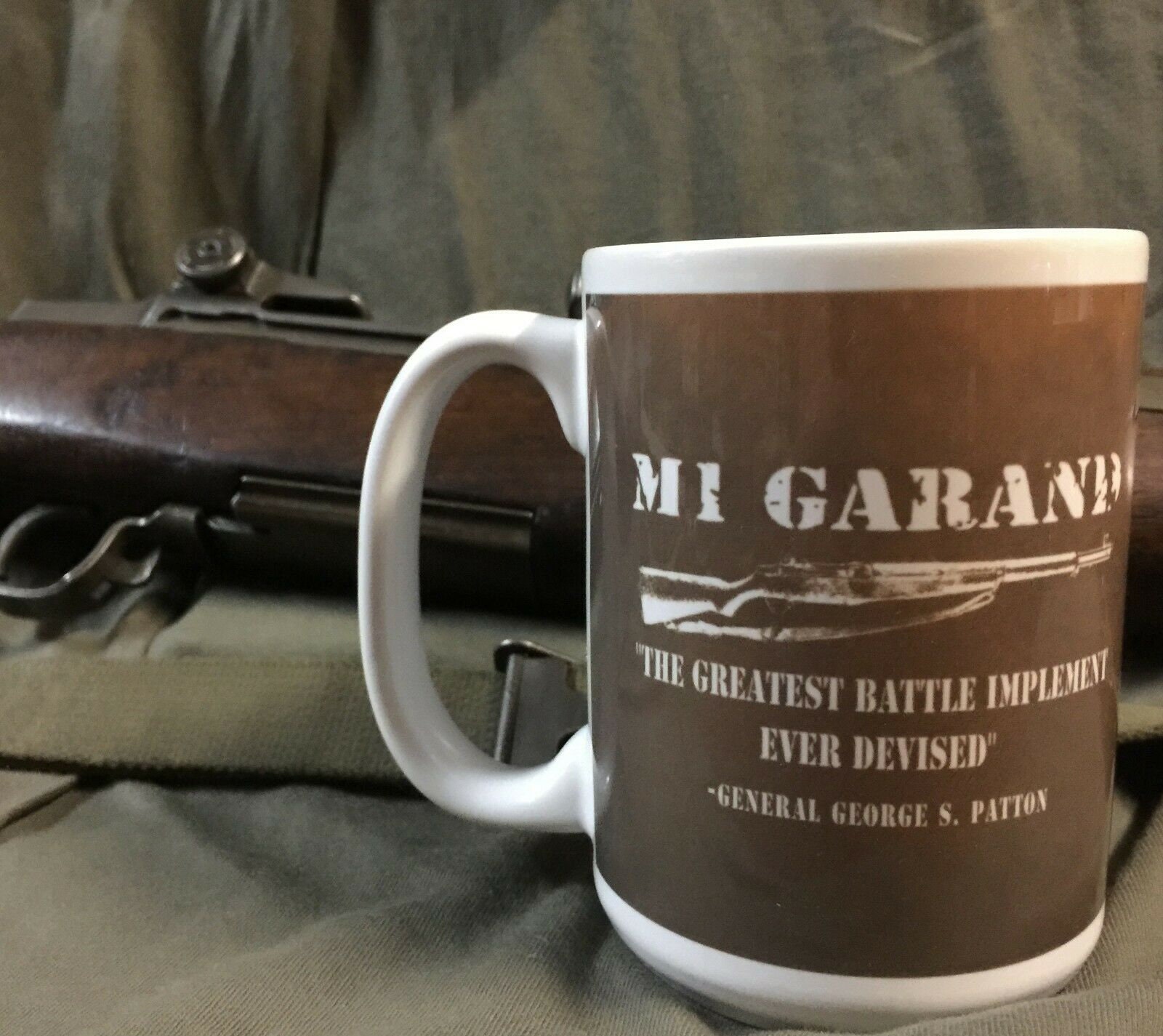 PERSONALIZED WWII M1 Garand -or- M1 Carbine Coffee Mug Made in the USA ...