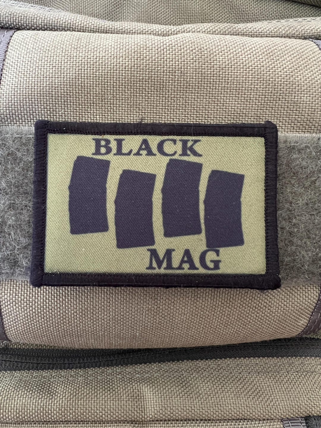 Black Mag Morale Patch- Hook and Loop Custom Patch 2x3" Made in the USA ...