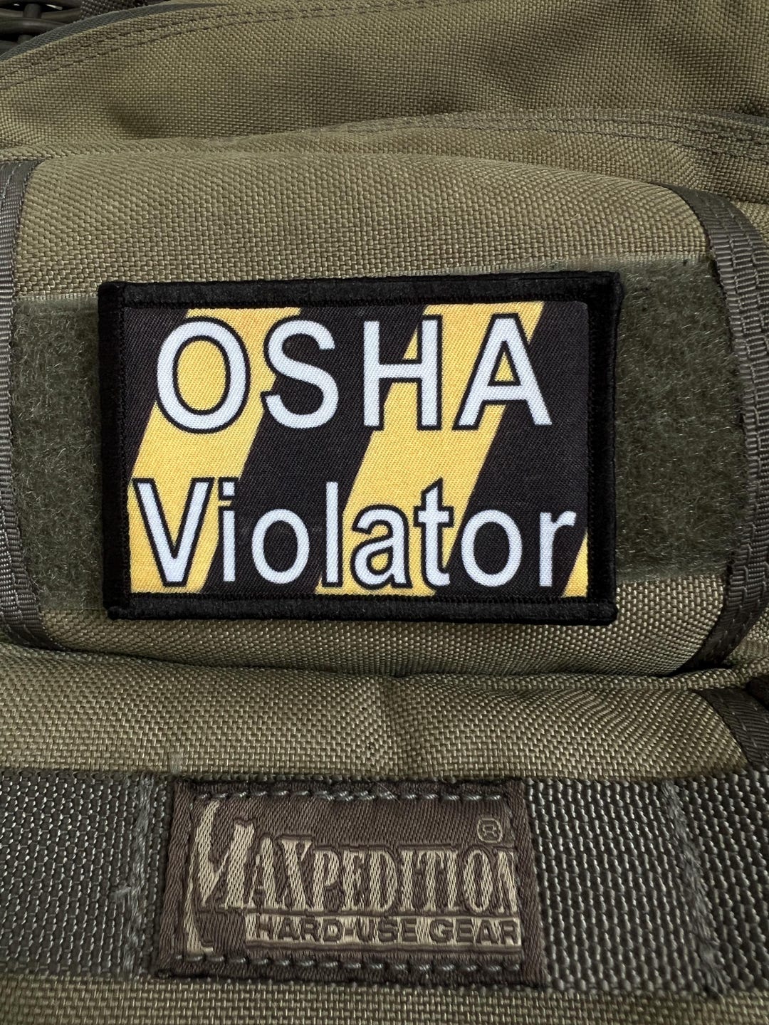 OSHA Violator Morale Patch- Hook and Loop Custom Patch 2x3" Made in the ...
