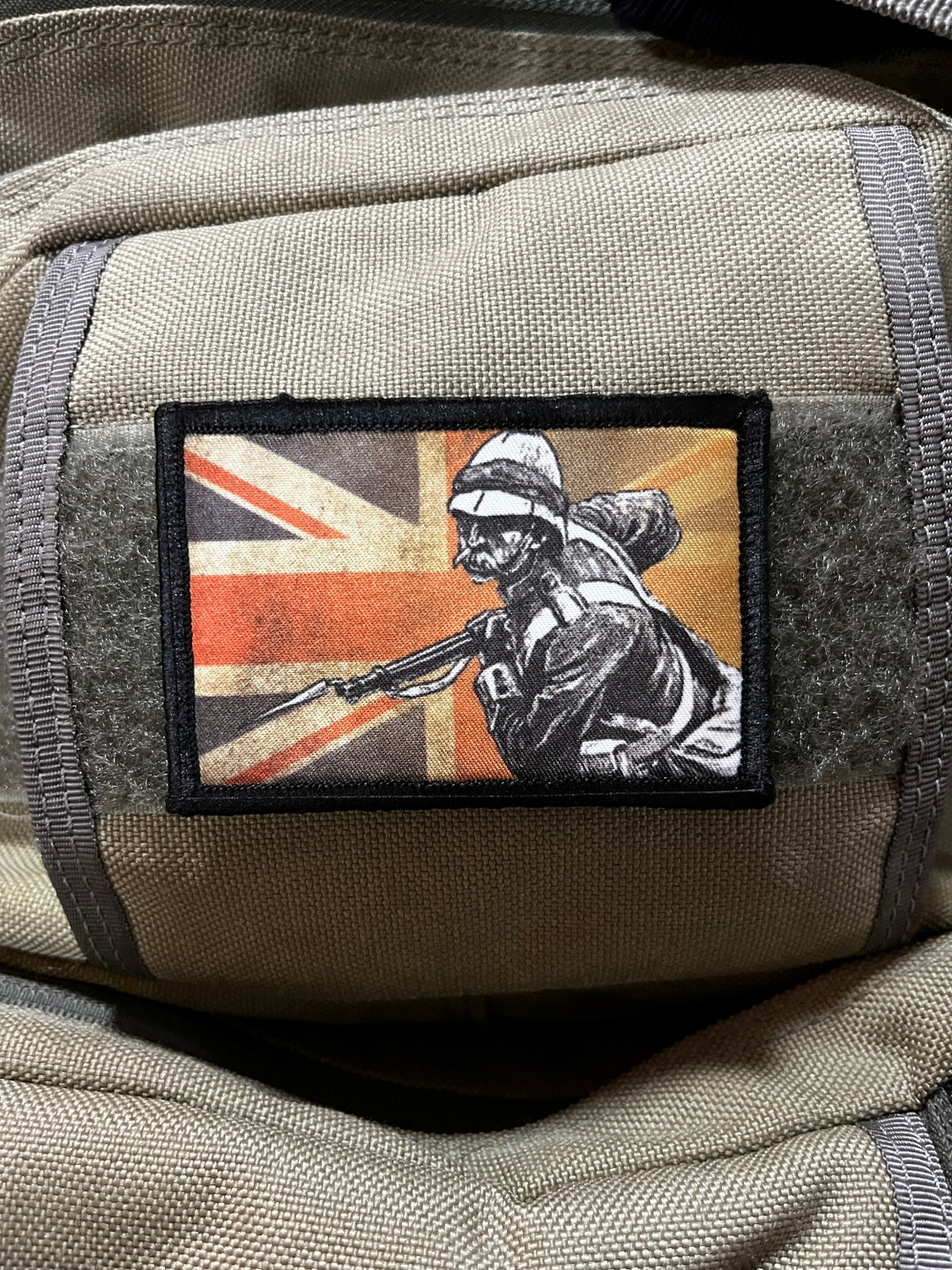 Martini Henry Union Jack Morale Patch- Hook and Loop Custom Patch 2x3" Made in the USA! - Etsy
