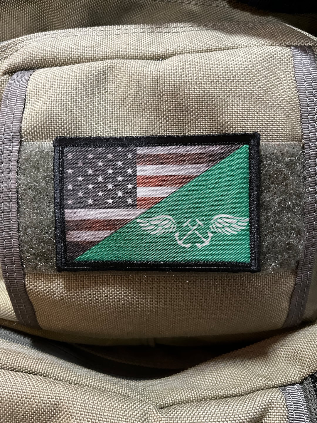 Navy Green Shirt USA Flag Morale Patch- Hook and Loop Custom Patch 2x3 ...