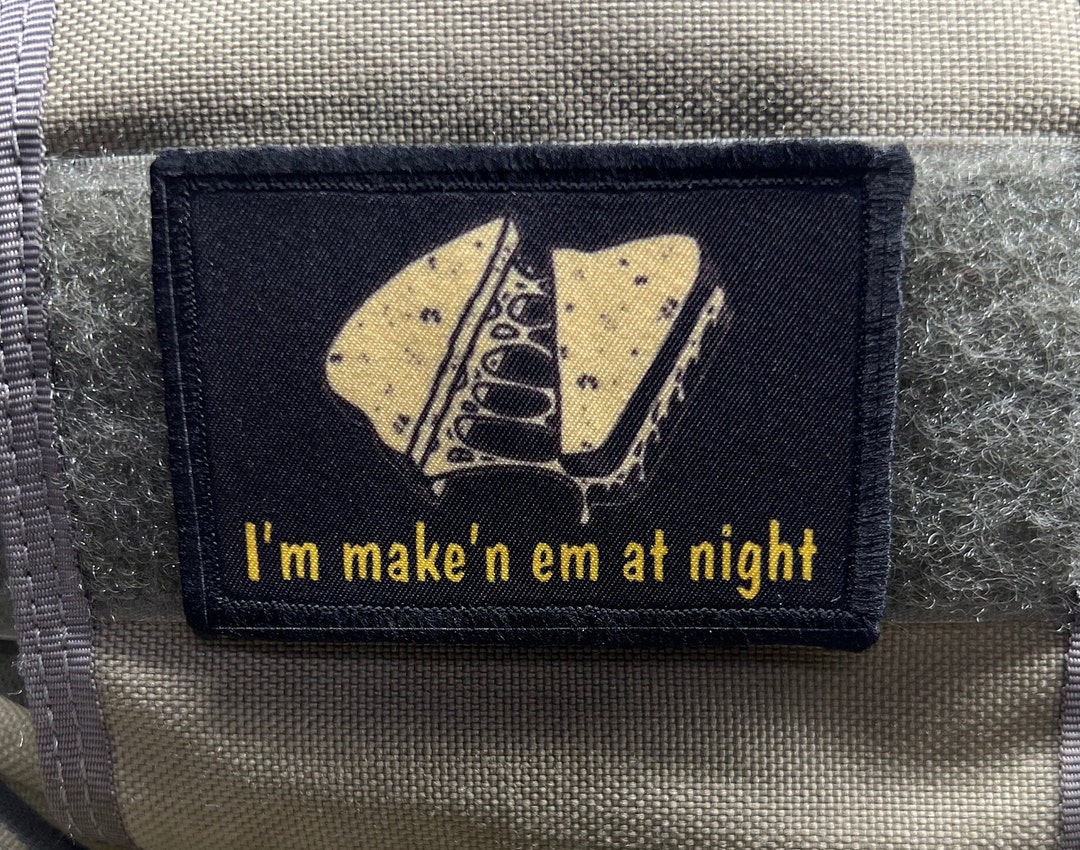 I'm Maken 'em at Night Funny Morale Patch Hook and Loop Patch 2x3 Made in the USA - Etsy