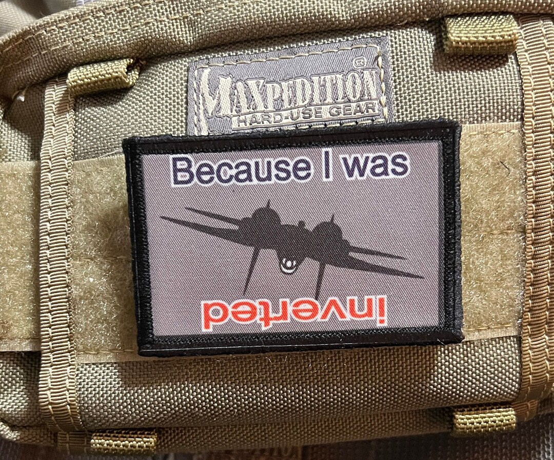 Because I Was Inverted F14 Tomcat Morale Patch - 2x3 Hook and Loop - Etsy