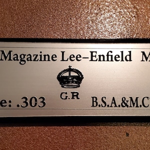 Lee Enfield Custom Rifle Plaque Made to Match YOUR Rifle! - Etsy