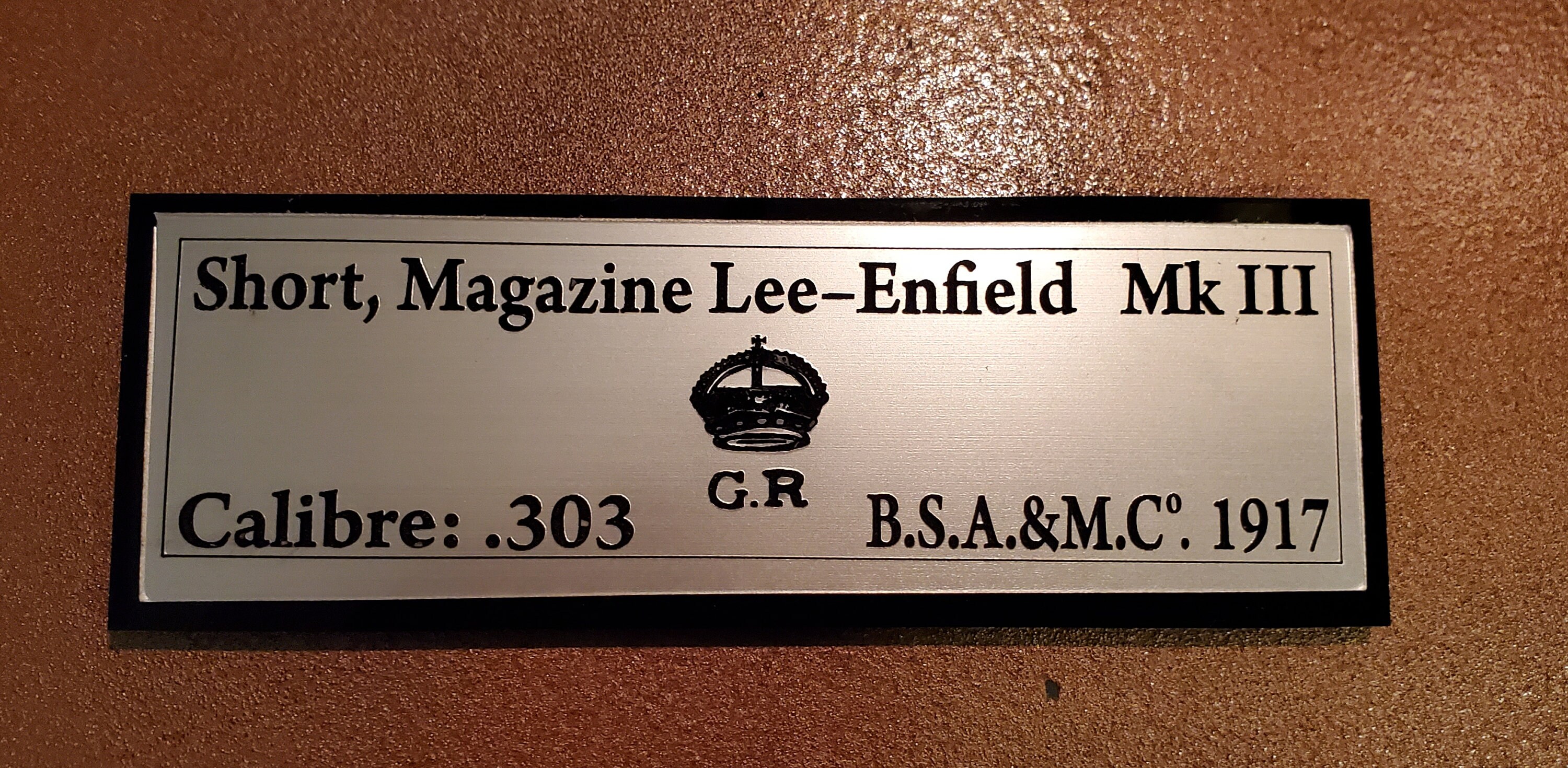 Lee Enfield Custom Rifle Plaque Made to Match YOUR rifle | Etsy