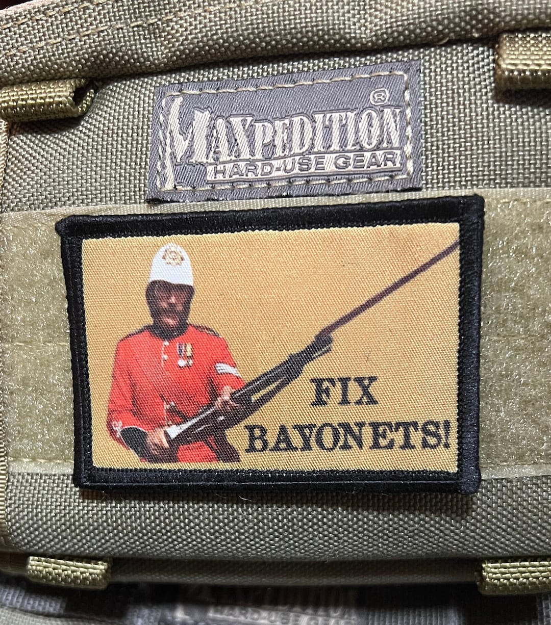 Zulu Fix Bayonets Morale Patch Hook and Loop Custom Patch 2x3 Made in ...