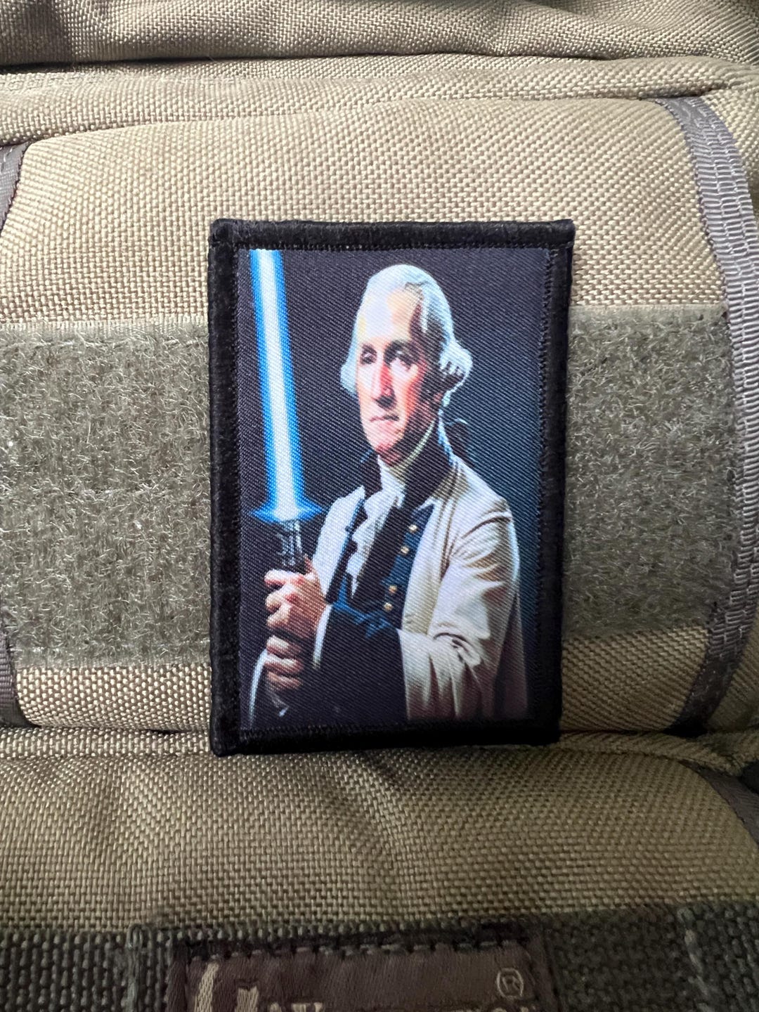 George Washington Light Saber Morale Patch- Hook and Loop Patch 2x3 ...
