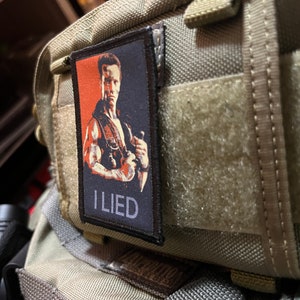 Commando I Lied Morale Patch Hook and Loop Custom Patch 2x3 Made in the USA - Etsy
