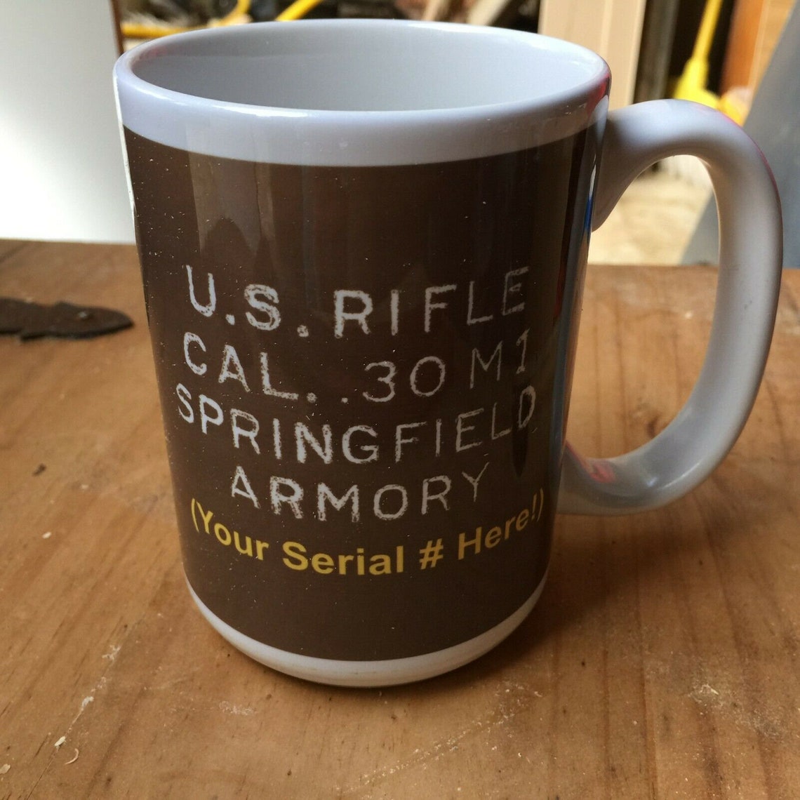 PERSONALIZED WWII M1 Garand -or- M1 Carbine Coffee Mug Made in the USA ...