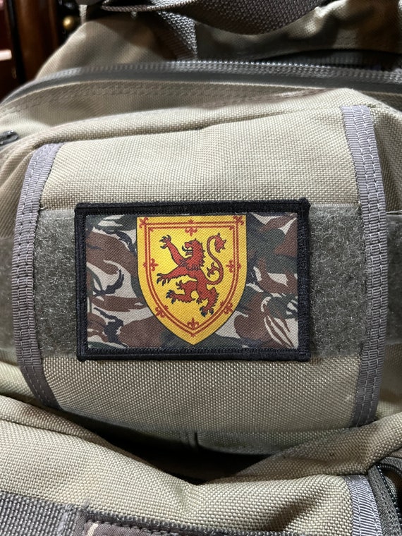 Scotland Rampant Lion Morale Patch Hook and Loop Custom Patch - Etsy