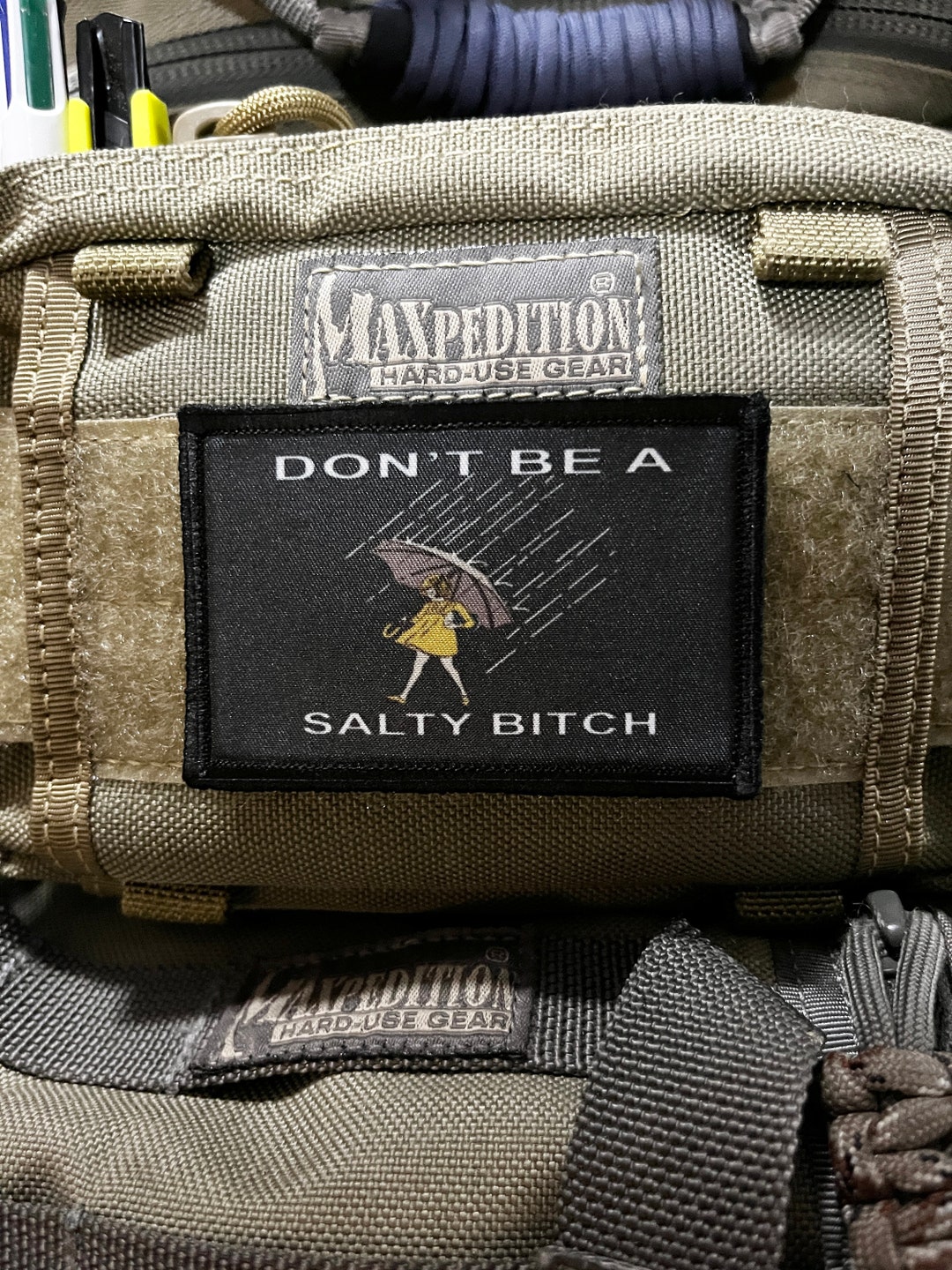 Don't Be Salty Morale Patch Hook and Loop 2x3 - Etsy