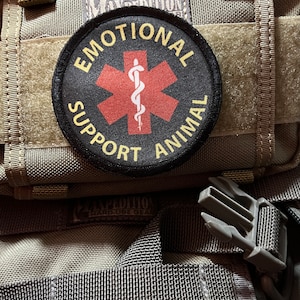 Emotional Support Animal Morale Patch- K9, Dog Vest, Canine, Made in ...
