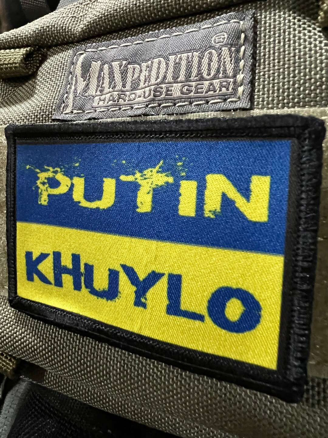 Putin Khuylo Ukraine Morale Patch- Hook and Loop Custom Patch 2x3" Made ...