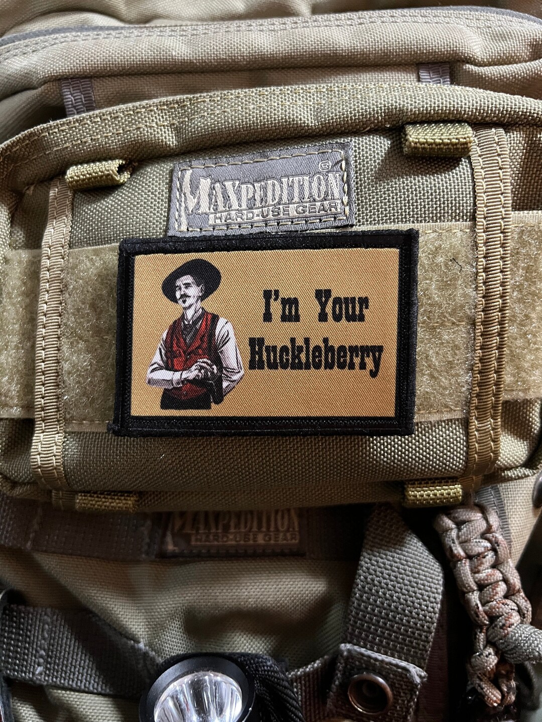 Tombstone Doc Holiday "i'm Your Huckleberry" Funny Morale Patch- Hook and Loop 2x3" - Etsy