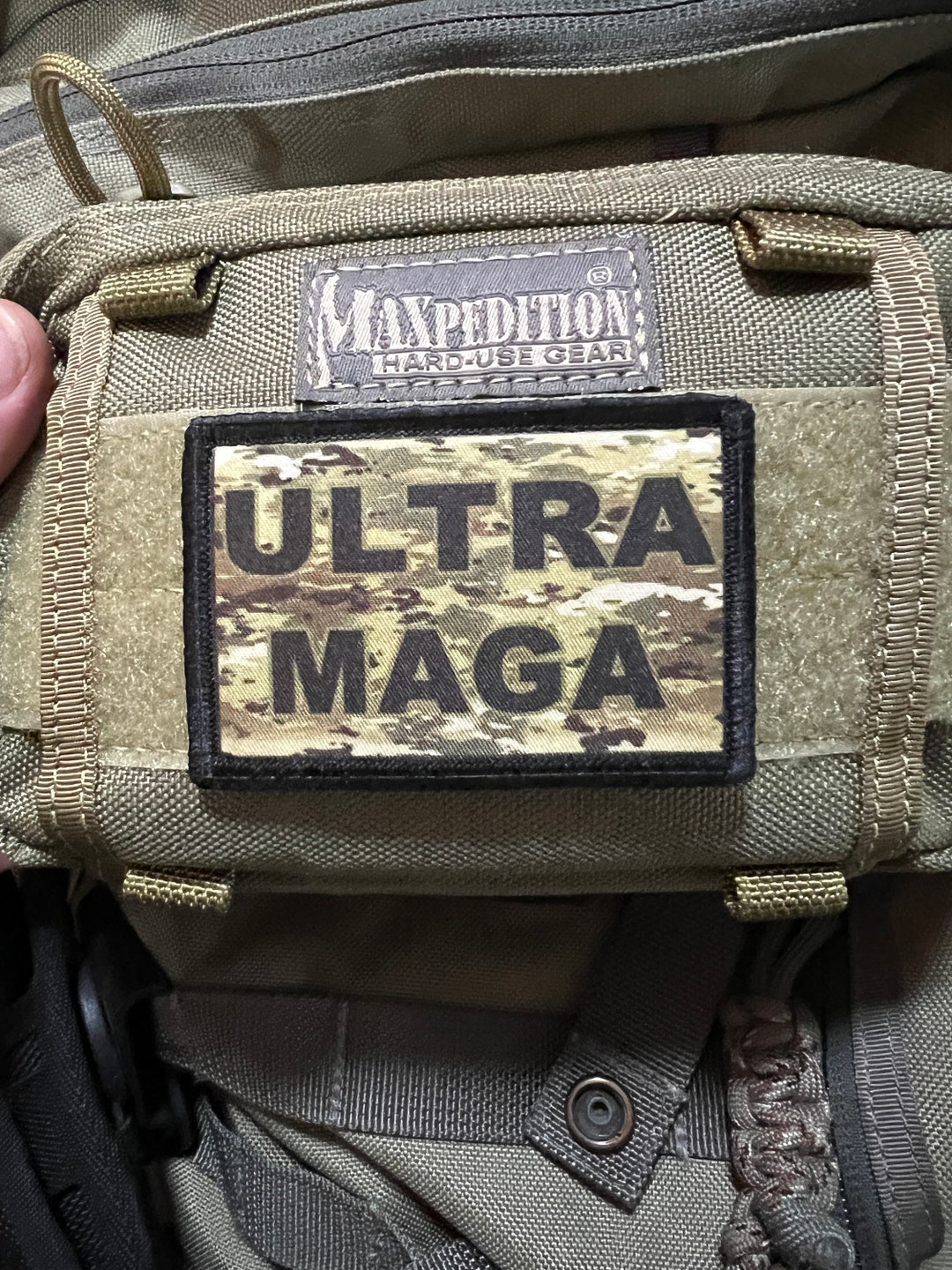 Multicam Ultra MAGA Morale Patch- Hook and Loop Custom Patch 2x3" Made ...