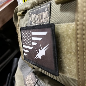 F14 Tomcat / USA Flag USA Flag Morale Patch Hook and Loop - Etsy
