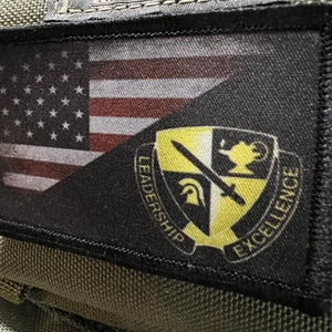 USA / ROTC Flag Morale Patch- Hook and Loop Custom Patch 2x3" Made in ...