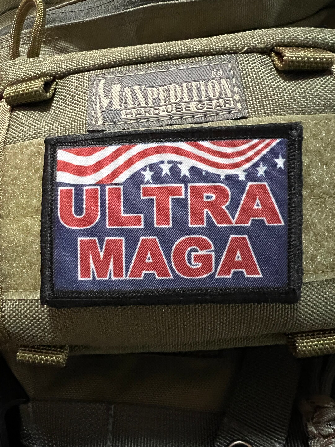 Full Color Ultra MAGA Morale Patch- Hook and Loop Custom Patch 2x3 ...