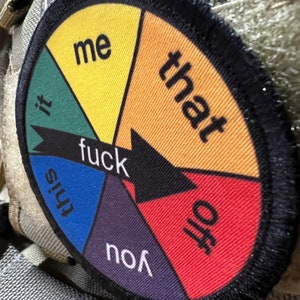 F_ck Spinner Wheel Funny Morale Patch Made in the USA! - Etsy