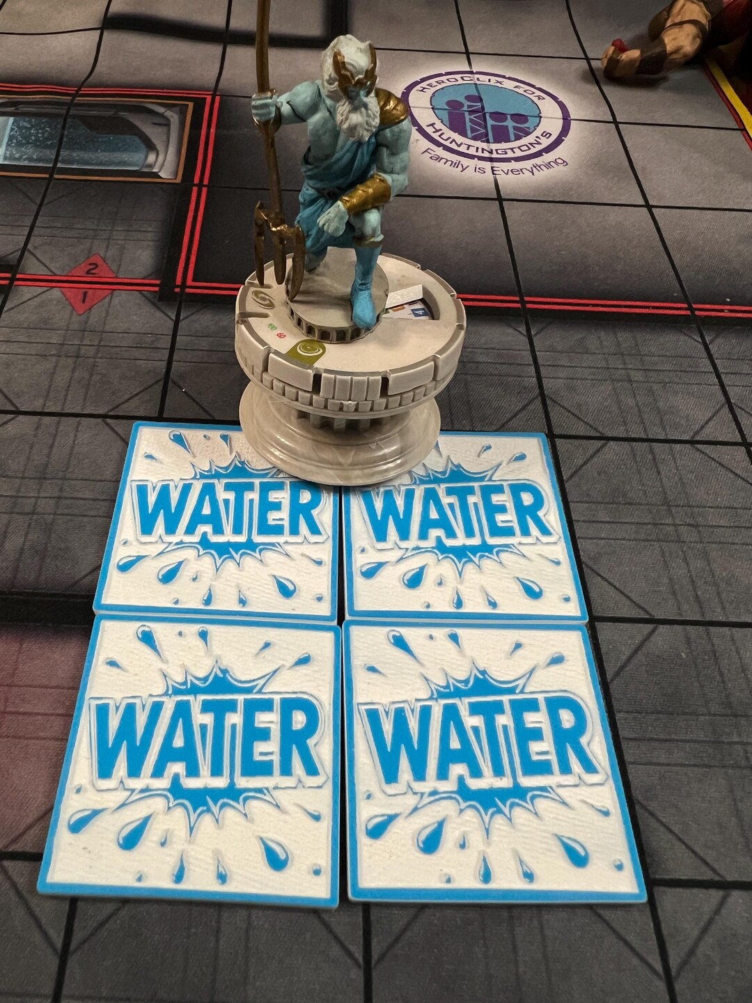 Fan Made Custom 3D Heroclix Water Terrain Tiles Tokens (4 Pieces) - Etsy