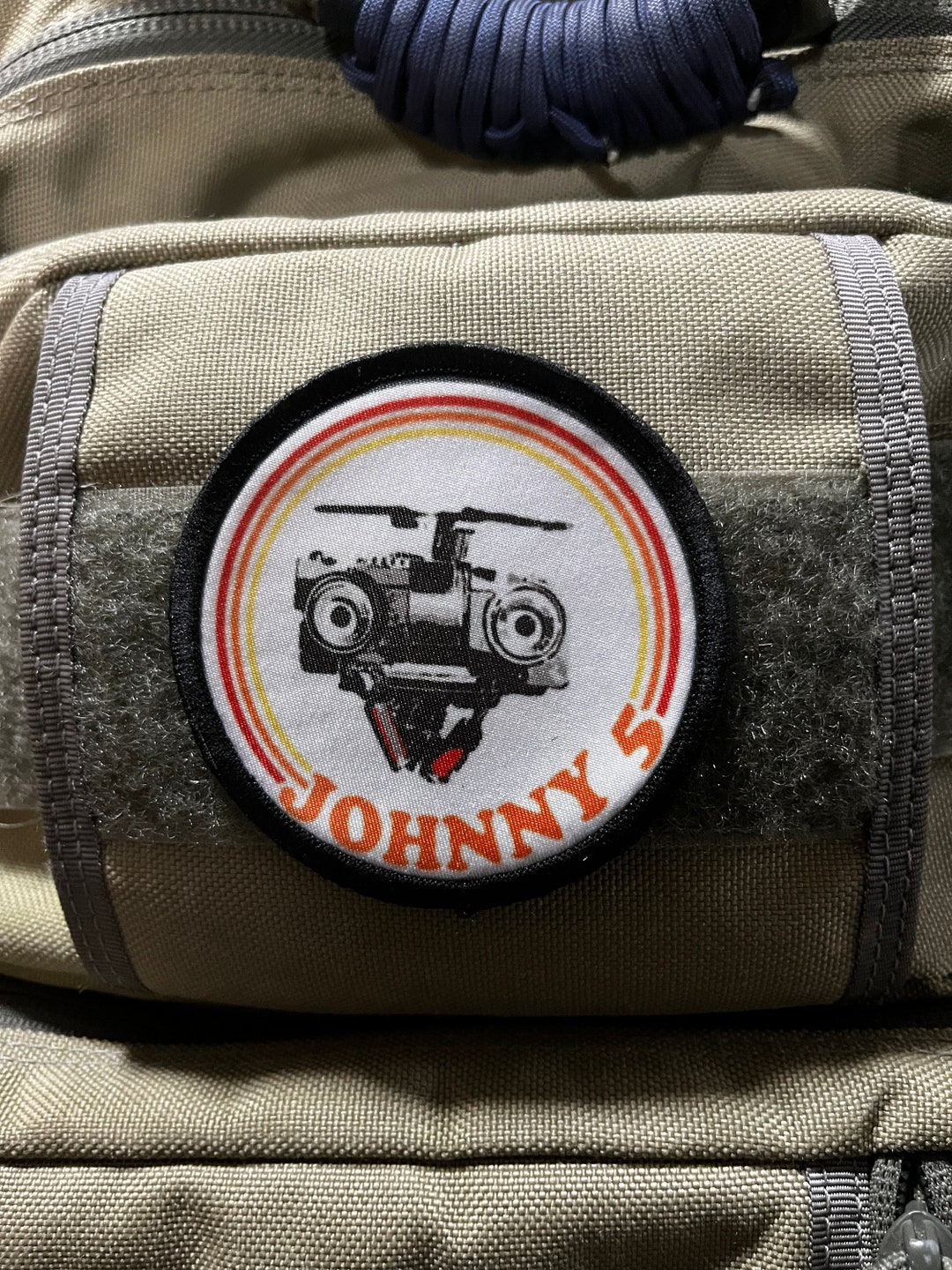 3" Johnny 5 Morale Patch- Hook and Loop Custom Patch 2x3" Made in the ...
