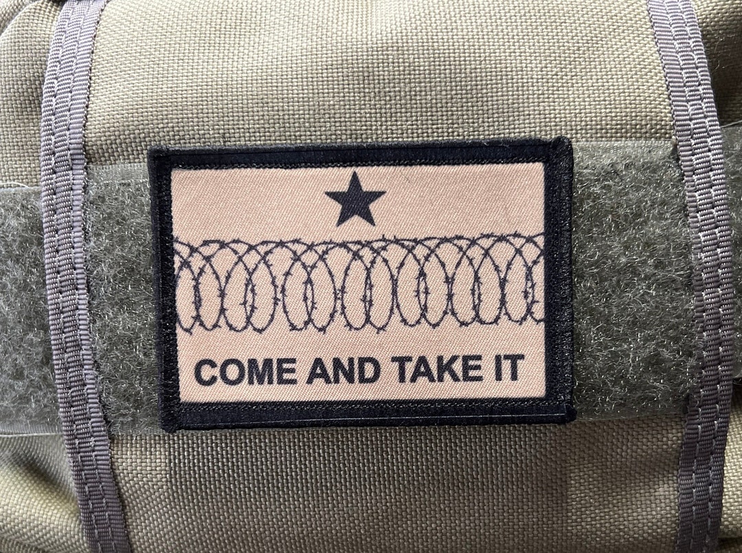 Come and Take It Morale Patch: Texas Barbed Wire Hook and Loop (2x3") - Etsy