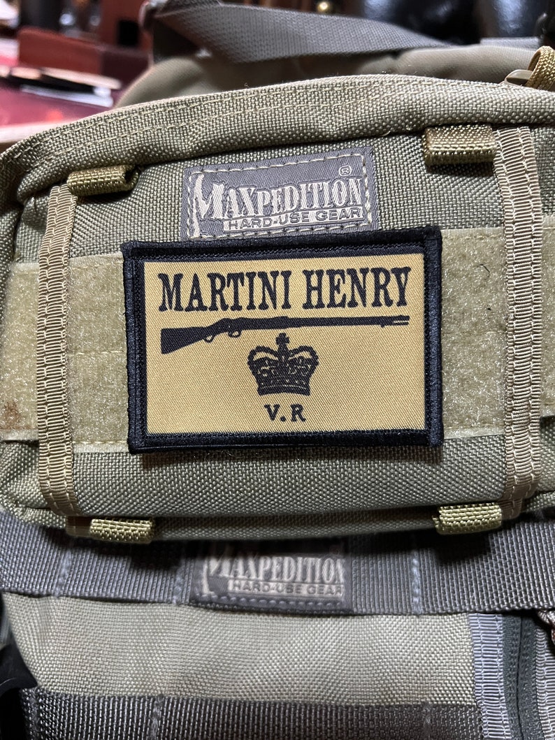 Martini Henry Rifle Morale Patch Hook and Loop Custom Patch - Etsy