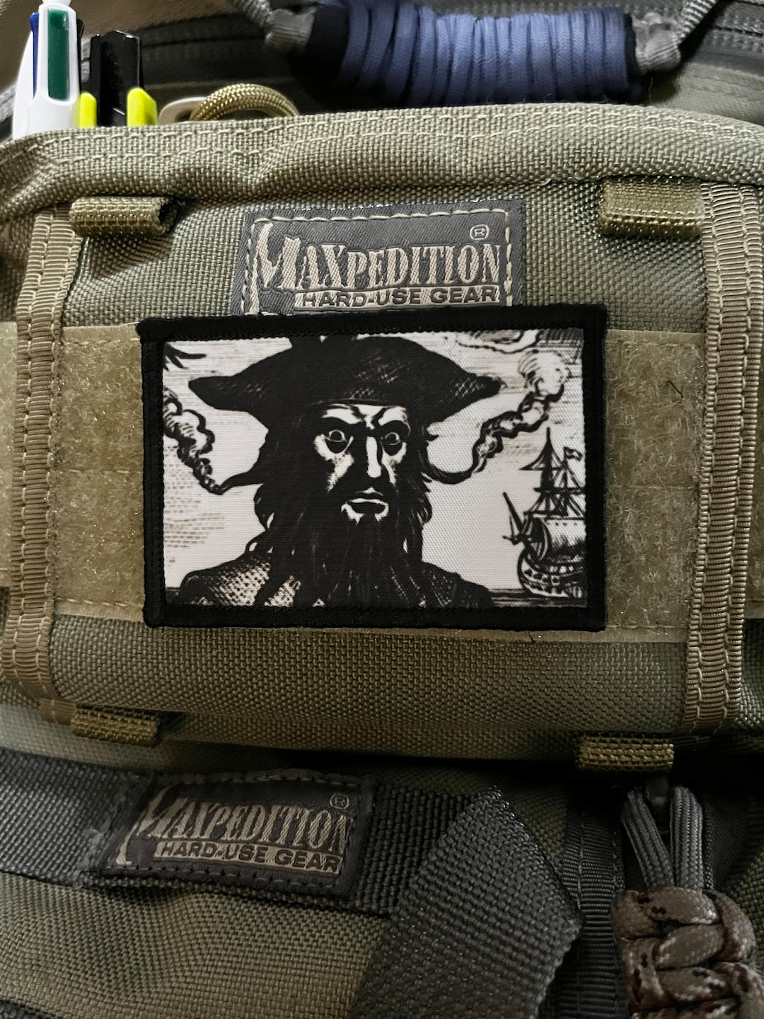 Black Beard Morale Patch- Hook and Loop 2x3" - Etsy