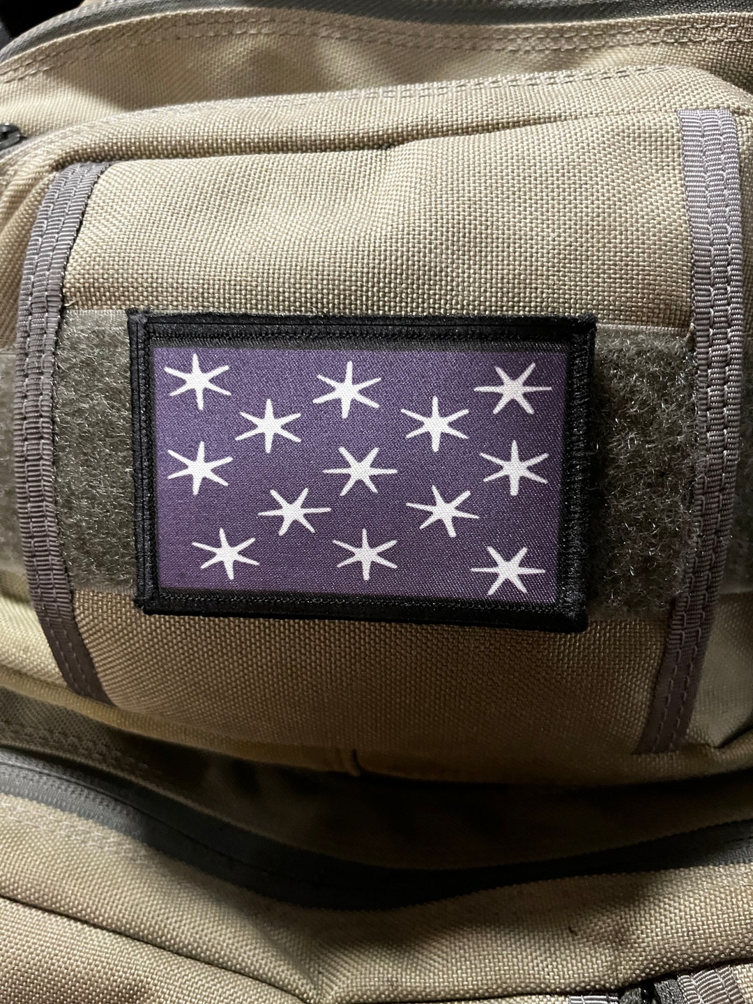 George Washington's Flag Morale Patch- Hook and Loop Custom Patch 2x3 ...