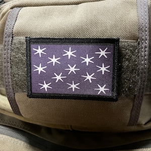 George Washington's Flag Morale Patch- Hook and Loop Custom Patch 2x3 ...
