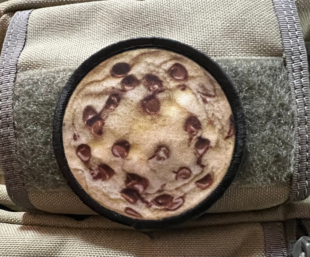 Chocolate Chip Cookie Hook and Loop Patch 3" Circle Made in the USA! - Etsy