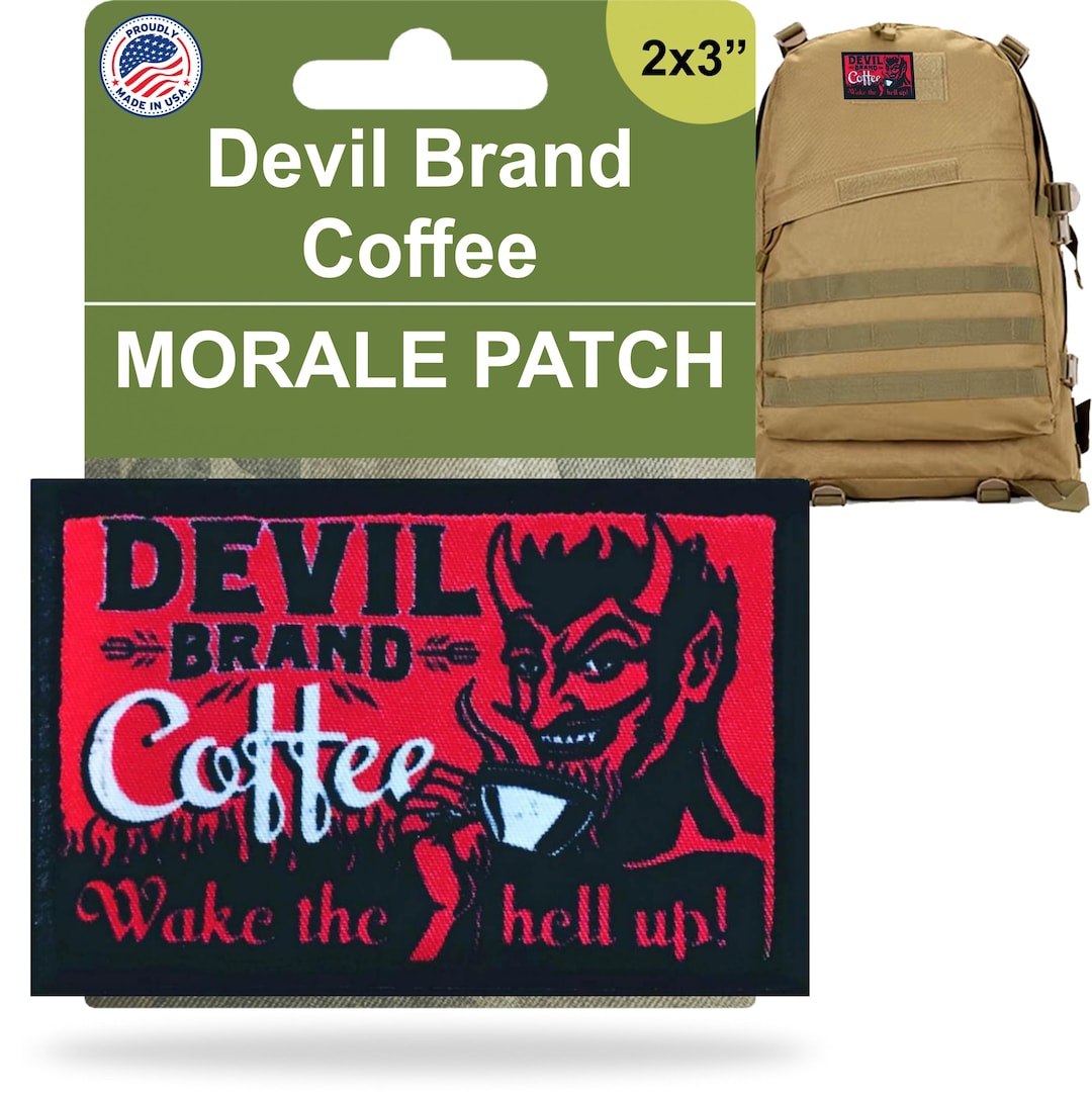 Devil Brand Coffee Morale Patch: Funny Tactical Gear (2x3") - Etsy