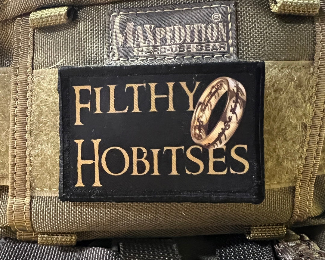 Filthy Hobitses Morale Patch- Hook and Loop 2x3" Ring of Power Patch - Etsy