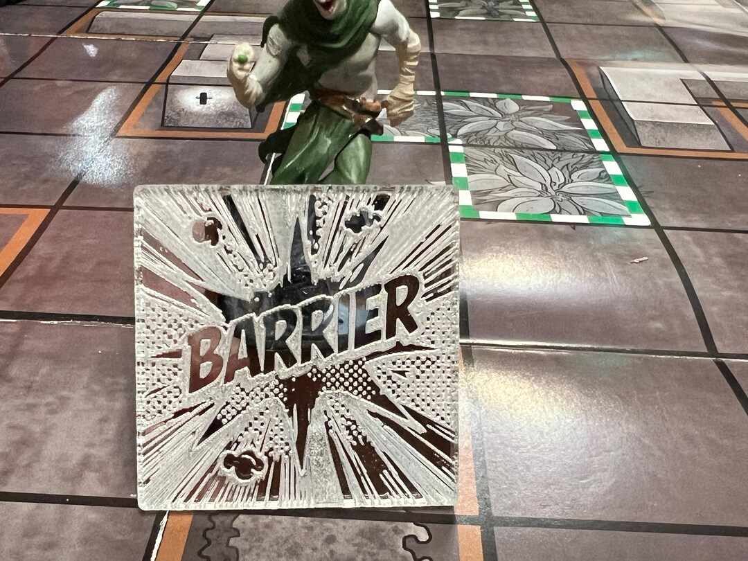 Fan Made Custom Heroclix Barrier Terrain Tiles - Etsy