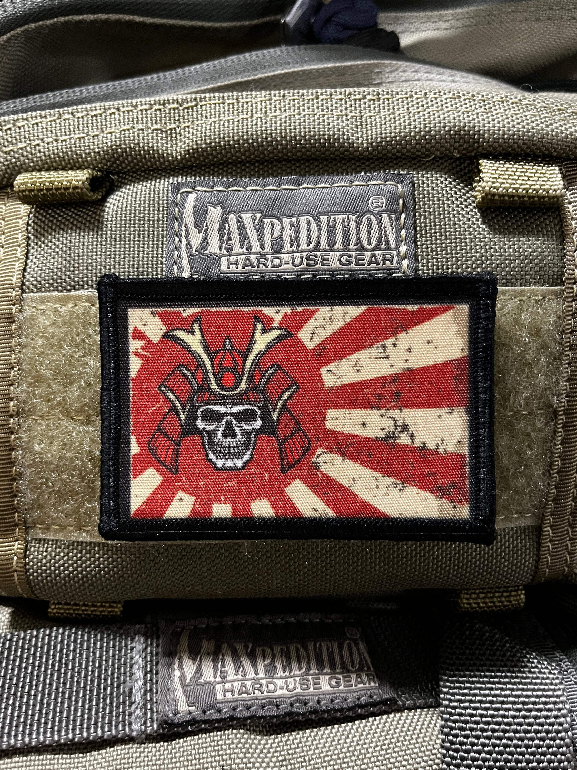 Samurai Skull Rising Sun Morale Patch - 2x3" Hook and Loop - Etsy UK