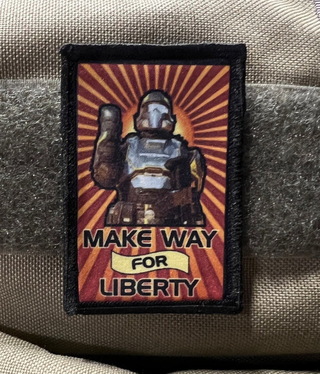 Helldivers Make Way for Liberty Morale Patch Hook and Loop Patch 2x3 Made in the USA - Etsy