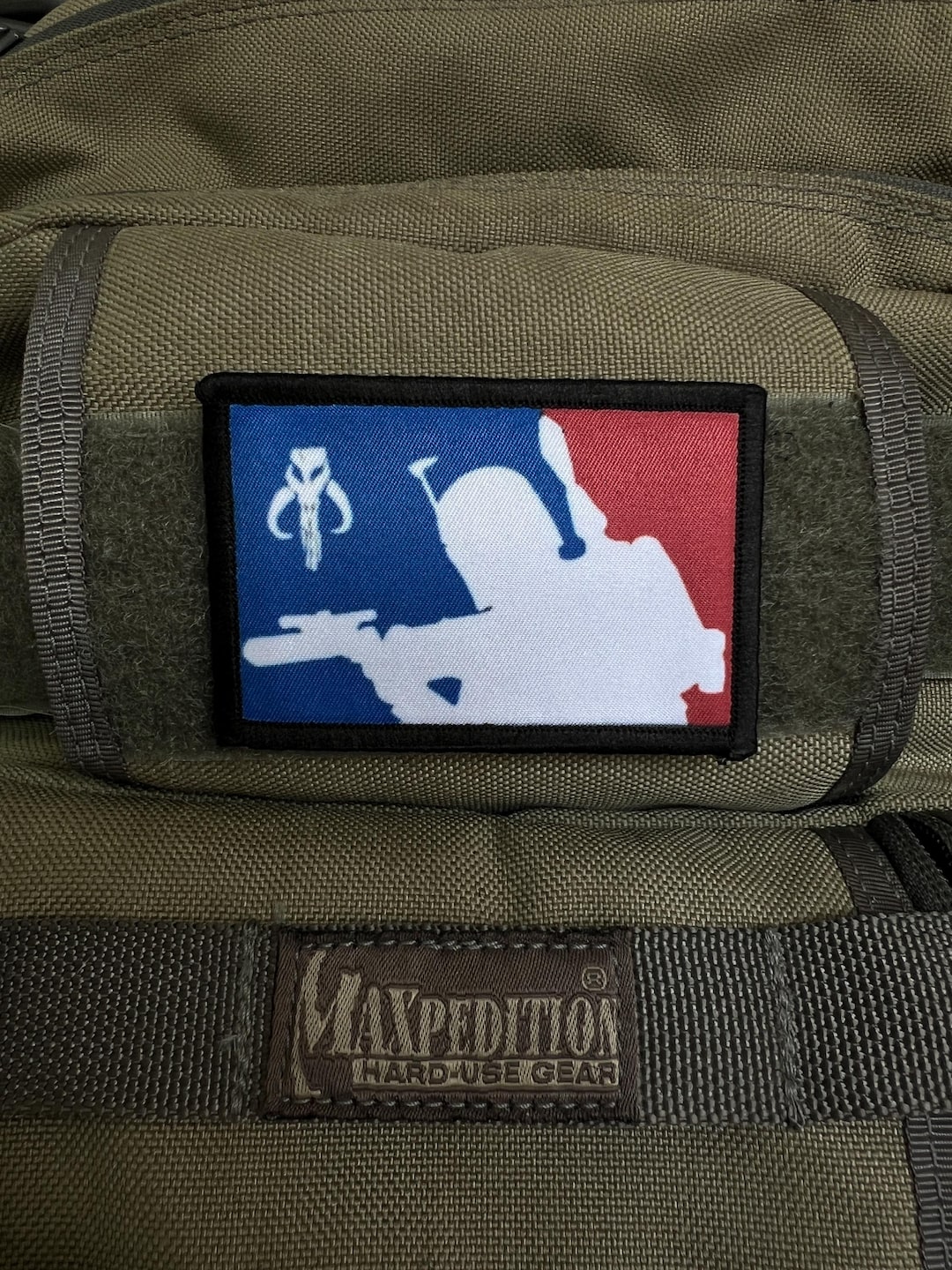 Major League Bounty Hunter Boba Fett Morale Patch- Hook and Loop 2x3 ...