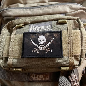 Calico Jack Pirate Flag Morale Patch- Hook and Loop 2x3" - Etsy