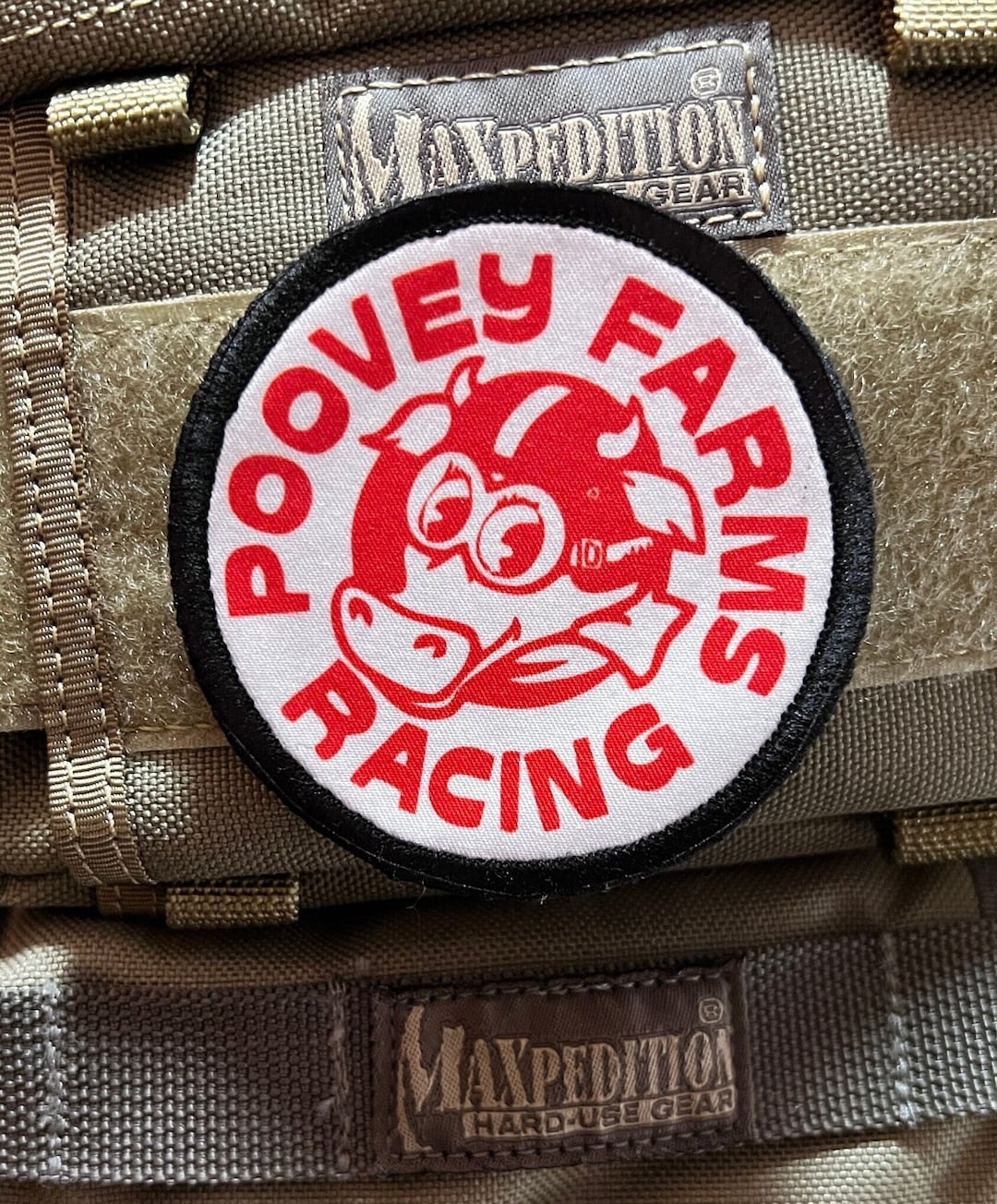 Poovey Farms Racing Morale Patch- Hook and Loop Custom Patch 3" Made in ...