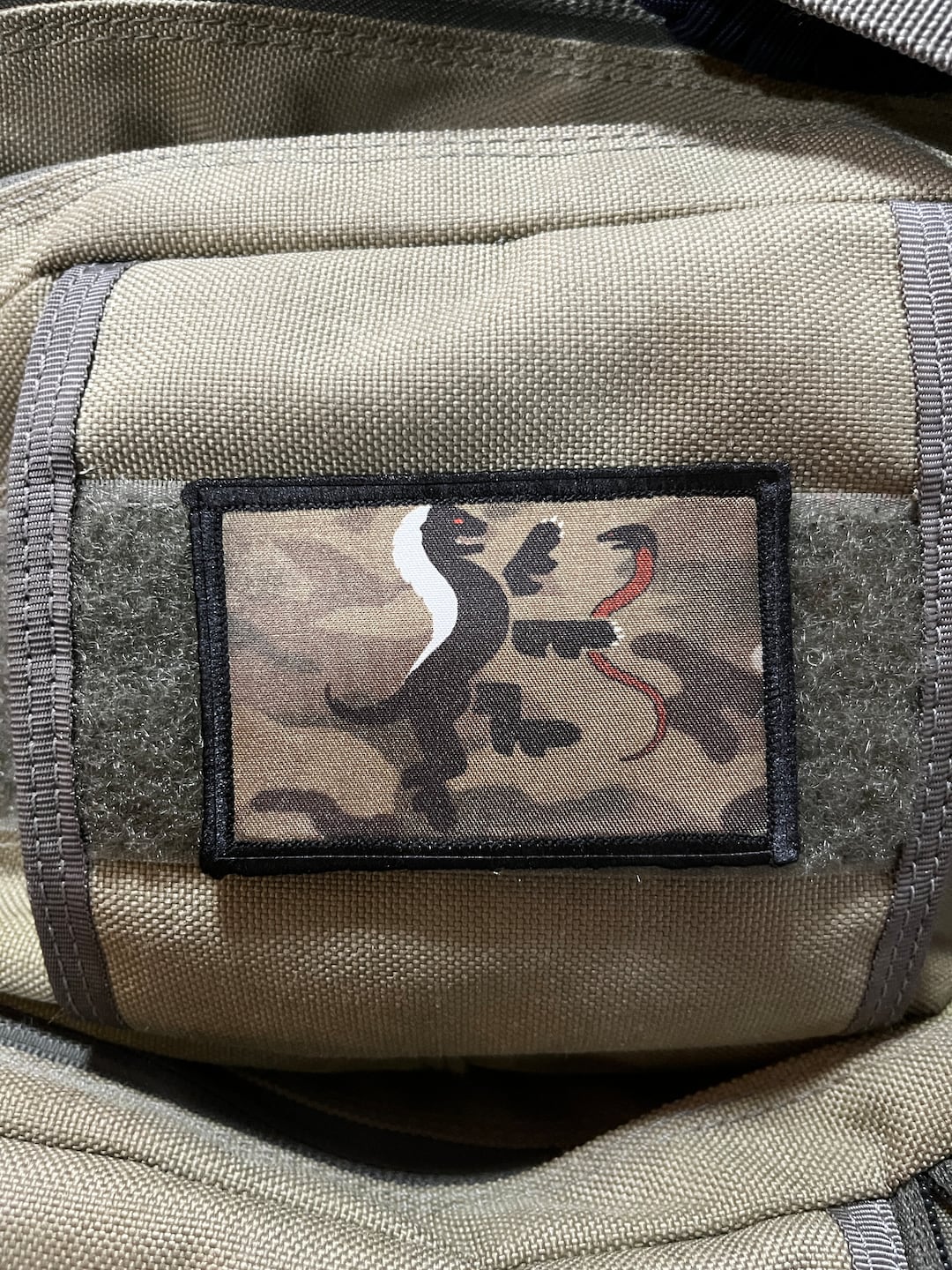 Multicam Subdued Honey Badger Morale Patch- Hook and Loop Custom Patch ...