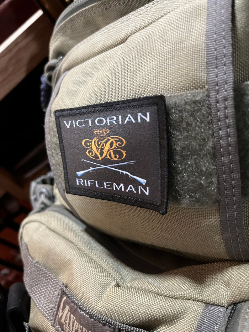 Victorian Rifleman Morale Patch- Hook and Loop Custom Patch 2x3" Made ...