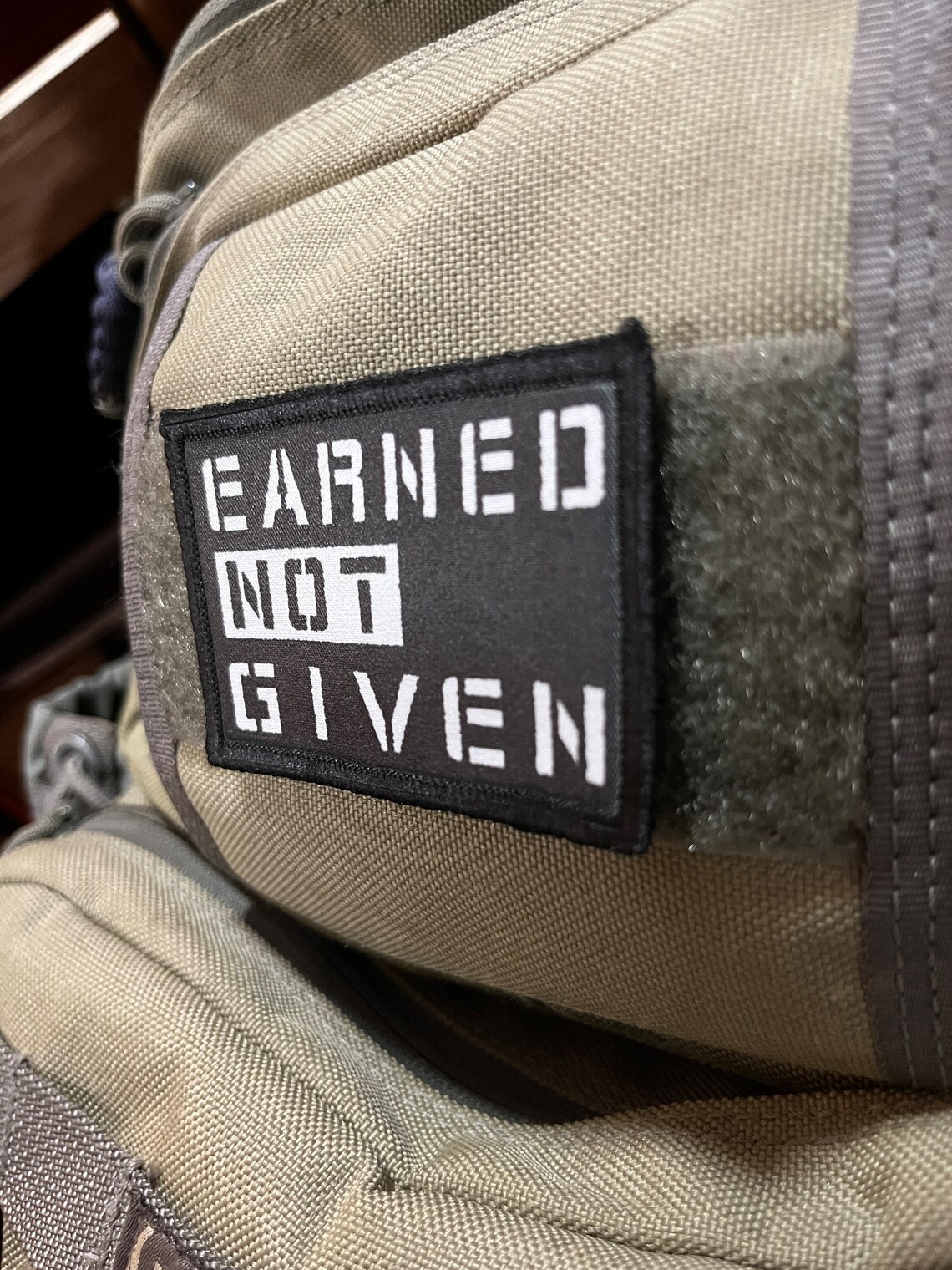 Earned Not Given Morale Patch Hook and Loop Custom Patch - Etsy