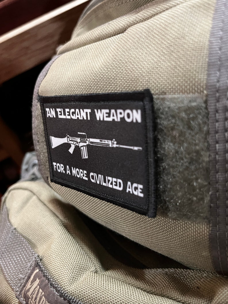 An Elegant Weapon for A More Civilized Age Morale Patch Hook - Etsy