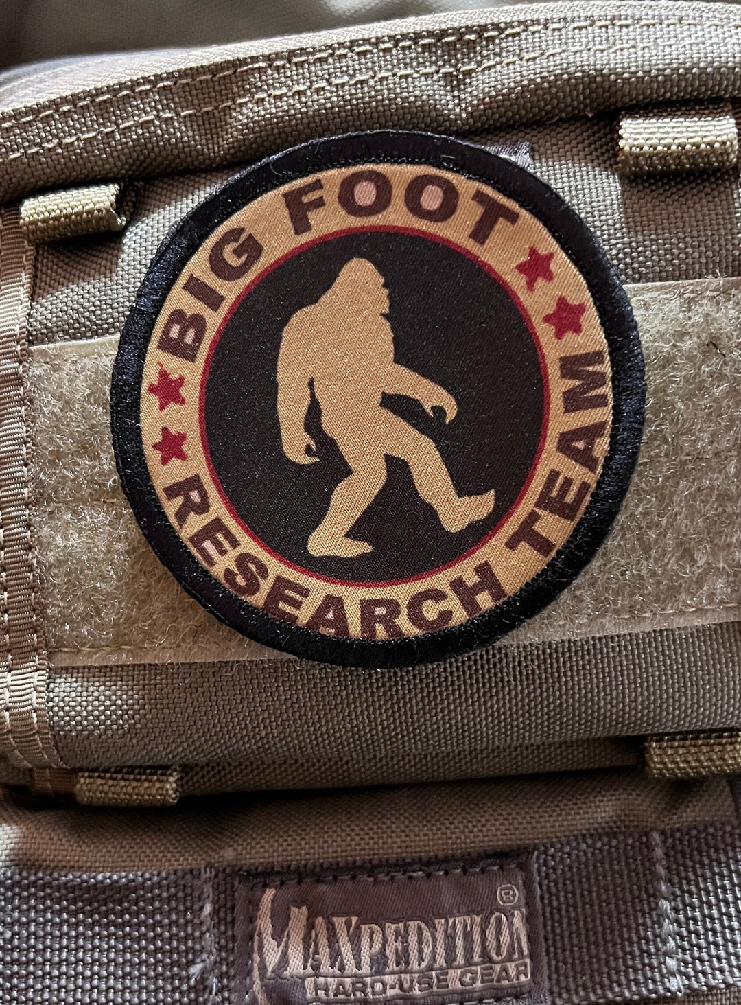 Bigfoot Research Team Morale Patch- Hook and Loop Custom Patch 3" Made ...